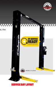 CHALLENGER 2-POST LIFT MODEL CL10V3 10K VERSYMMETRIC® — Automotive Lift ...